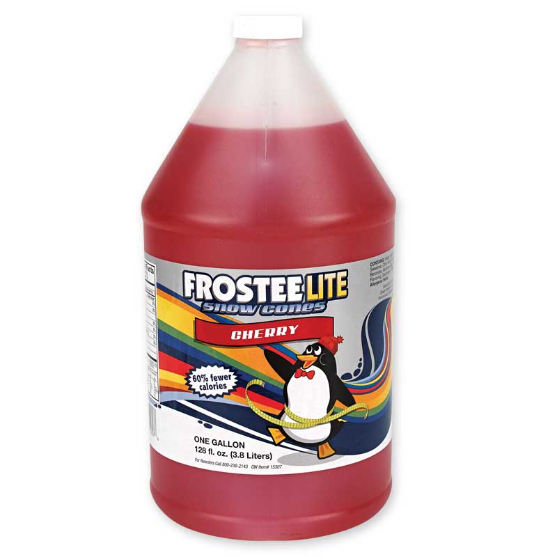 Frostee Snow Cone Lite Cherry Syrup, 1 Gallon -- 4 per case ...
