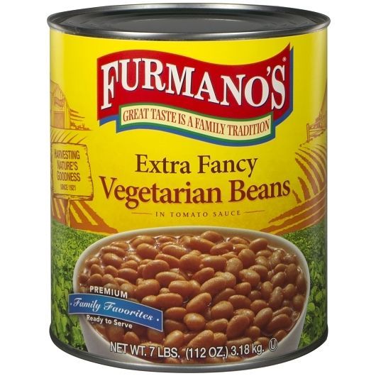 Furmanos Extra Fancy Vegetarian Beans with Sugar, 112 Ounce -- 6 per case
