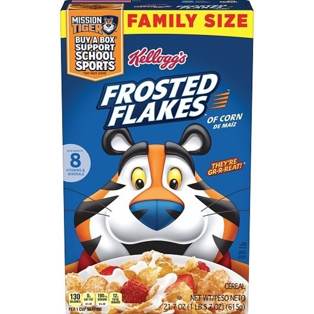 Kelloggs Original Crunchy Corn Frosted Flakes Cereal, 21.7 Ounce -- 12 ...