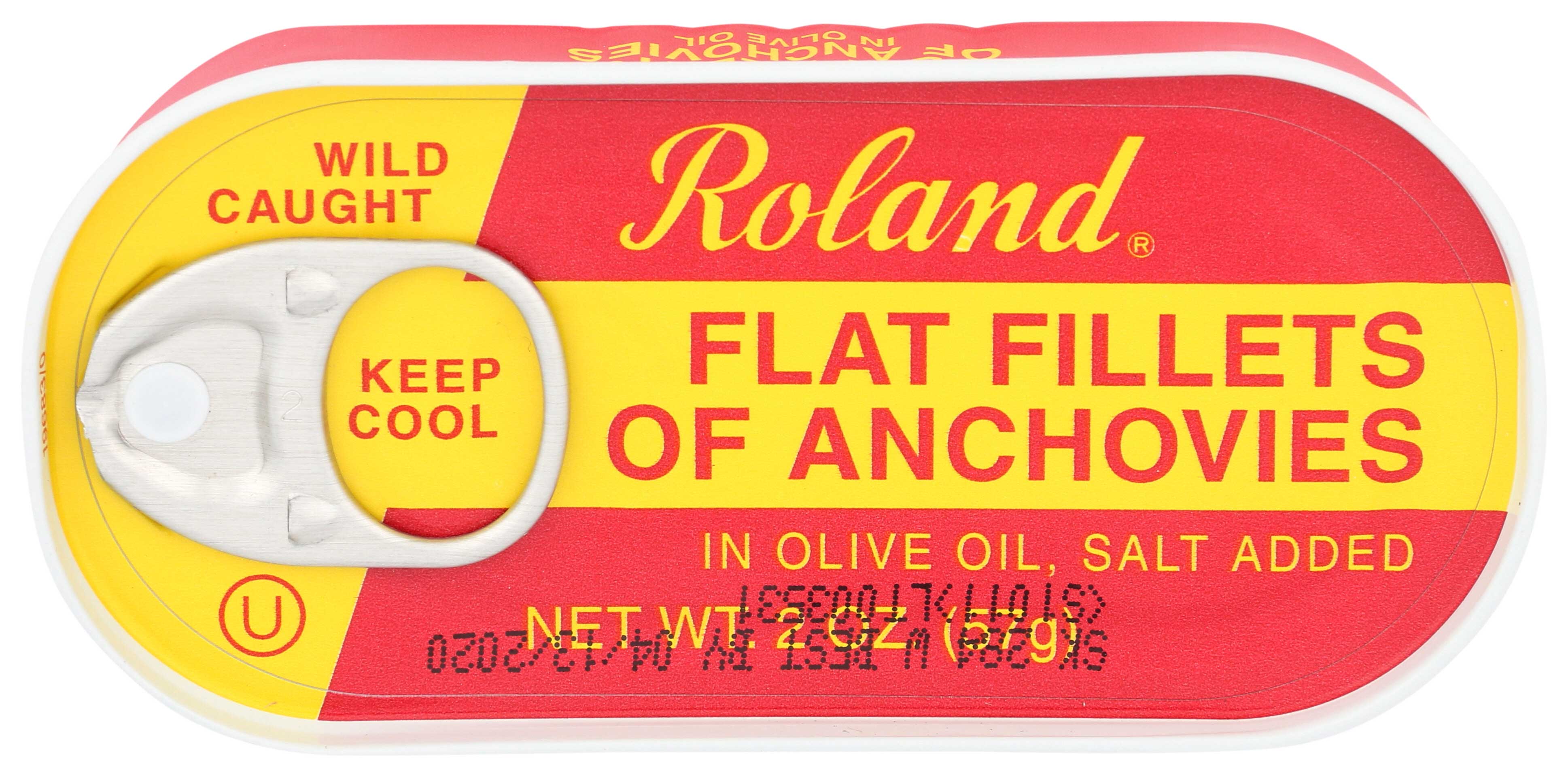 Roland Anchovy Flat Fillets in Olive Oil Case | FoodServiceDirect