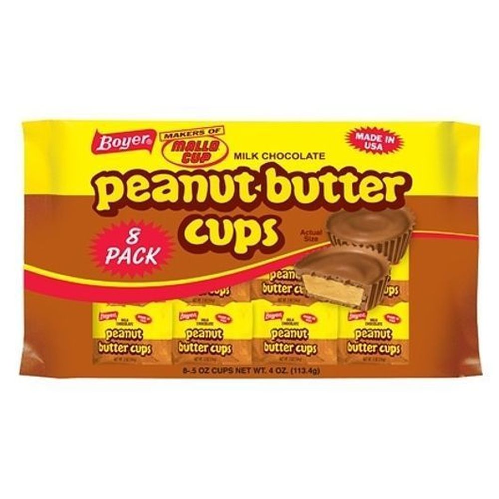 Boyer Milk Chocolate Peanut Butter Cups, 4 Ounce -- 18 per case