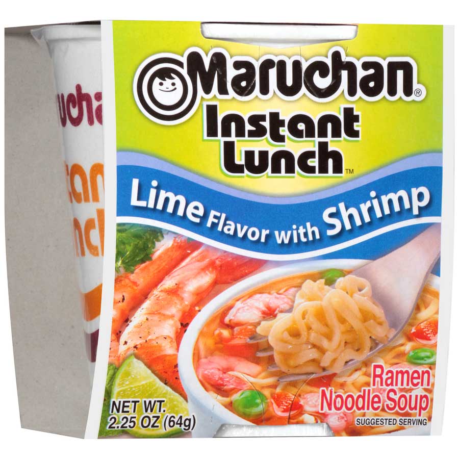 Maruchan Instant Lunch Lime Flavor with Shrimp - 2.25 oz. cup, 12 per ...