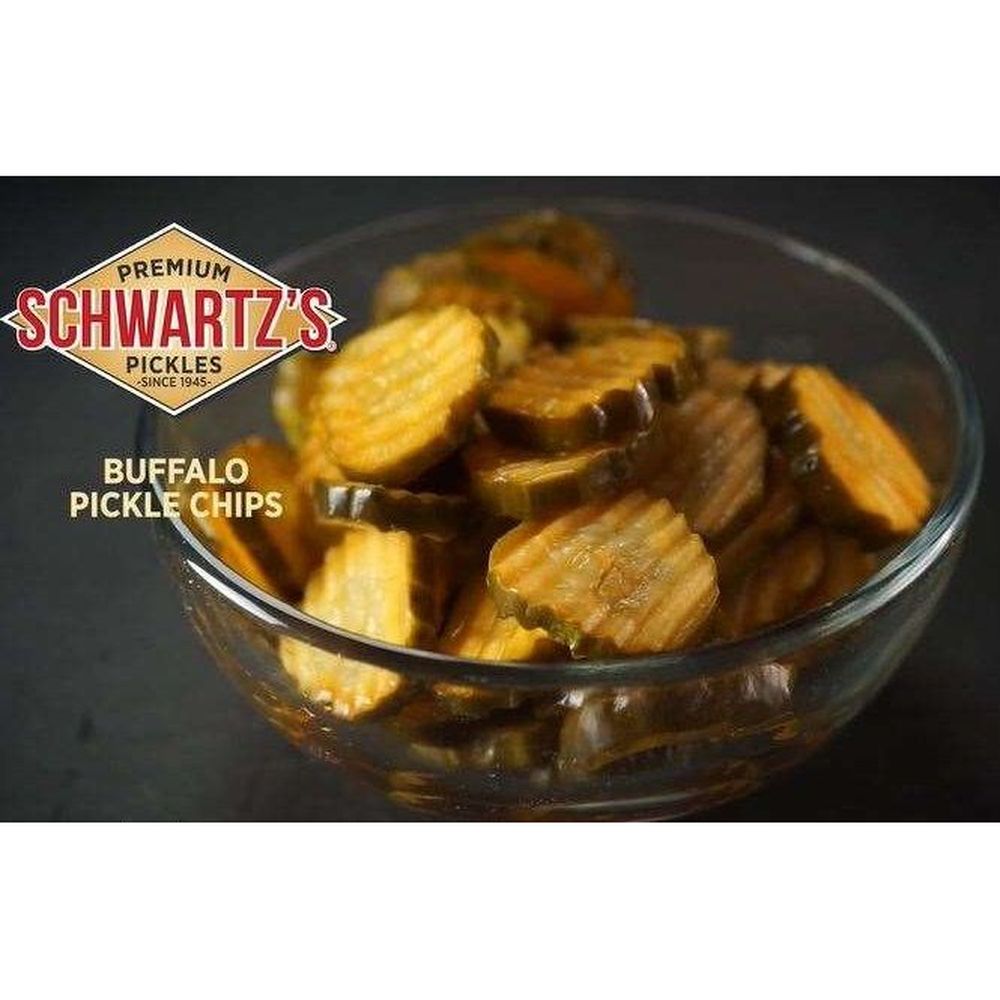 Schwartzs Buffalo Pickle Chips, 2 Gallon