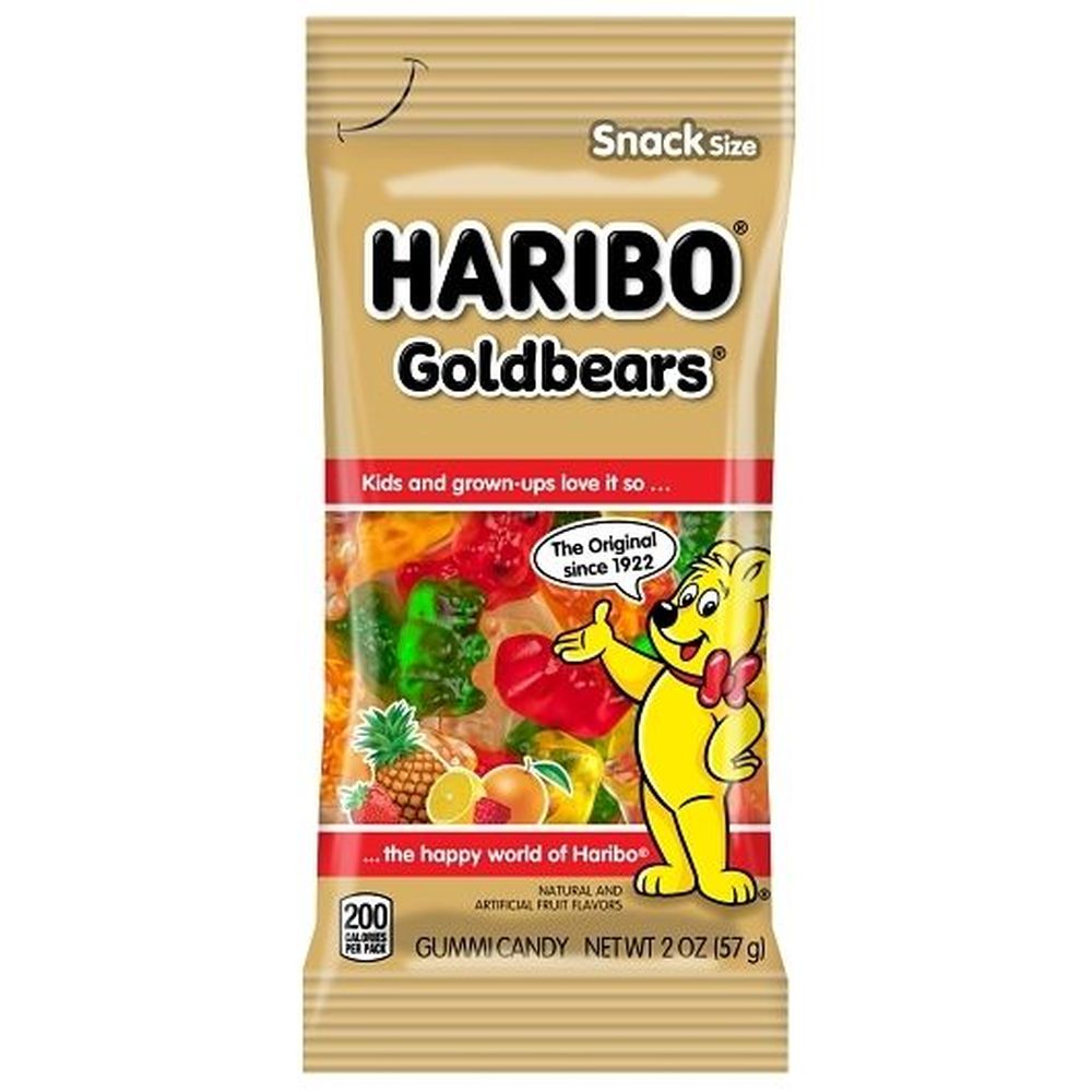 Haribo Goldbears Gummy Candy, 2 Ounce -- 64 per case