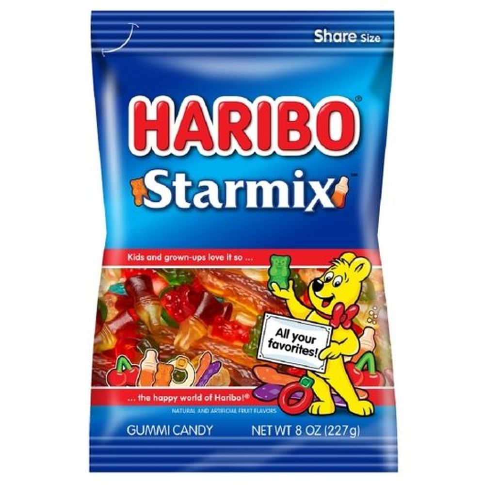 Haribo Starmix Gummi Candy, 8 Ounce - 10 per case