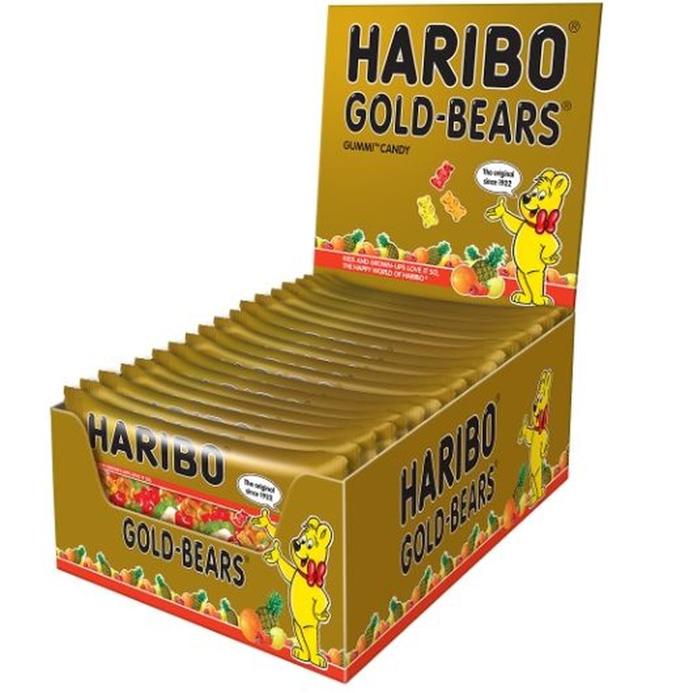 Haribo Goldbears Wild Berry Gummy Candy, 2 Ounce - 48 per case