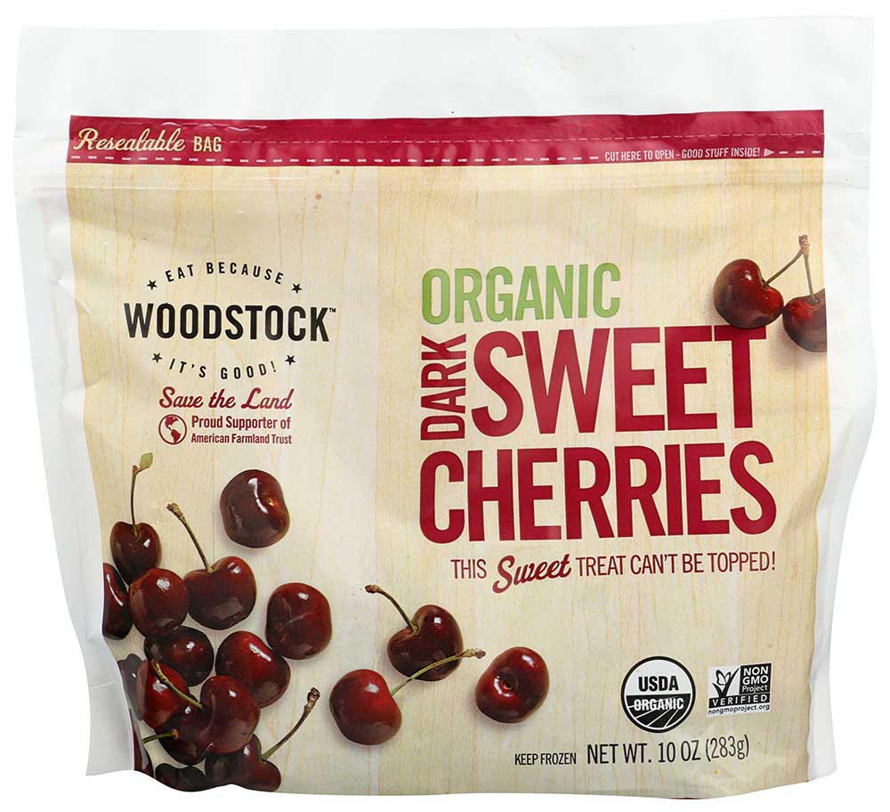 Woodstock Organic Frozen Dark Sweet Cherries Case | FoodServiceDirect