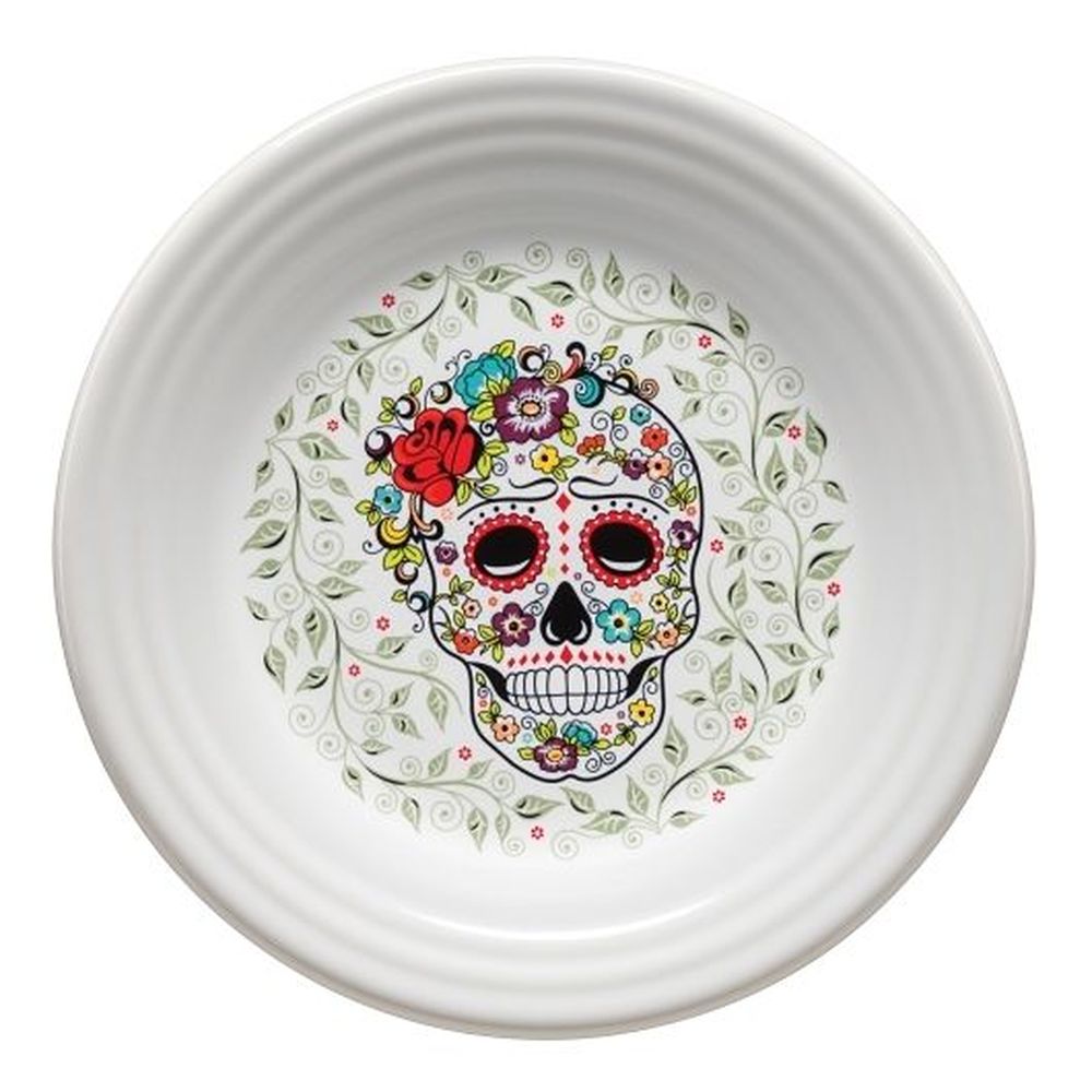 Fiesta 11.75 inch Dia. Skull and Vine Chop Plate, 4 count