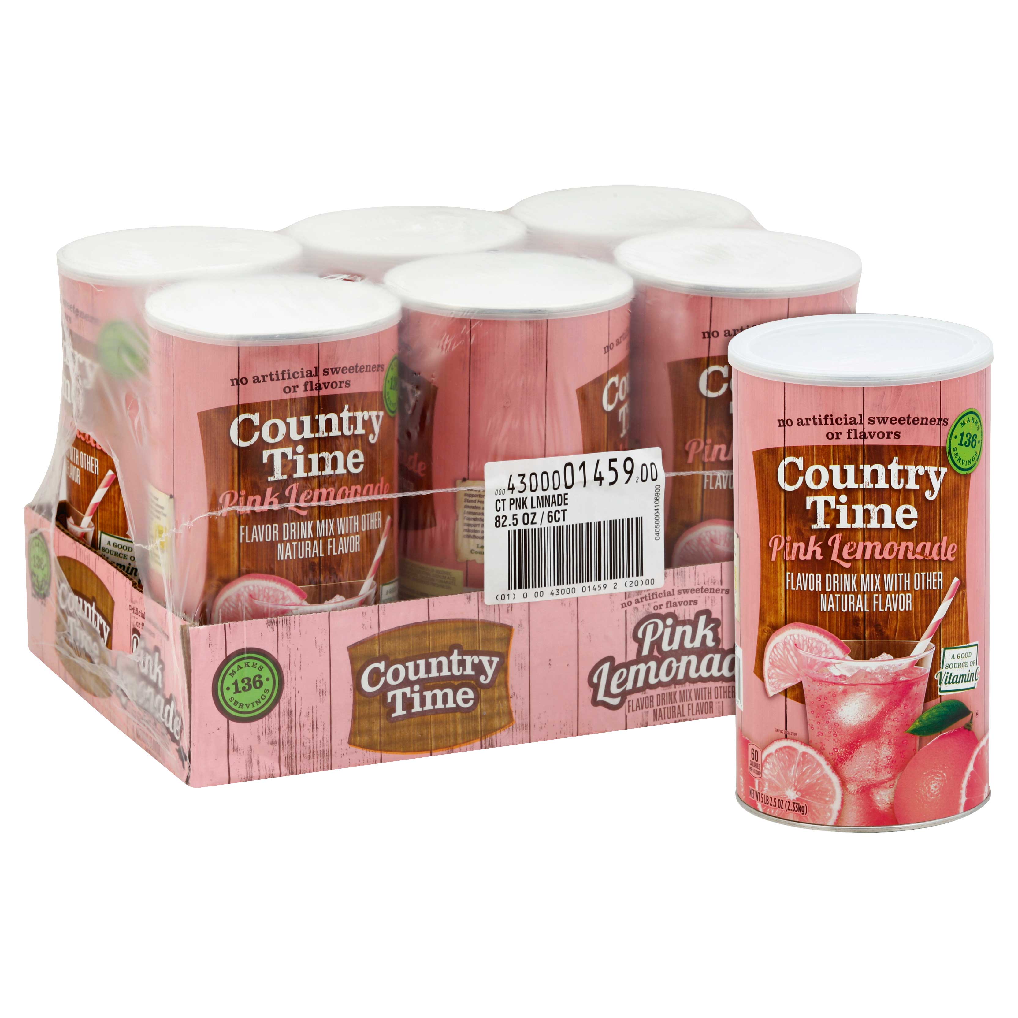 Country Time Pink Lemonade Drink Mix Case | FoodServiceDirect