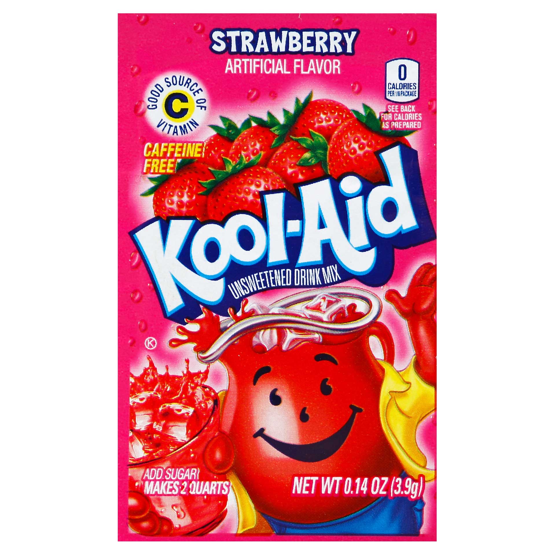 Kraft Kool Aid Strawberry Beverage, 0.14 Ounce -- 192 per case.