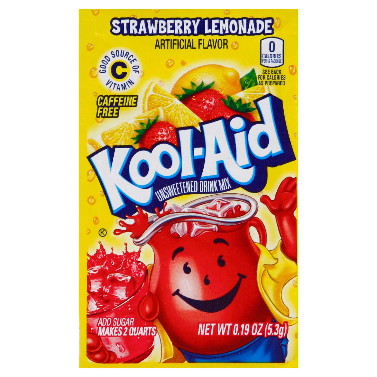 Kraft Kool Aid Twists Soarin Strawberry Lemonade Beverage -- 192 per case.