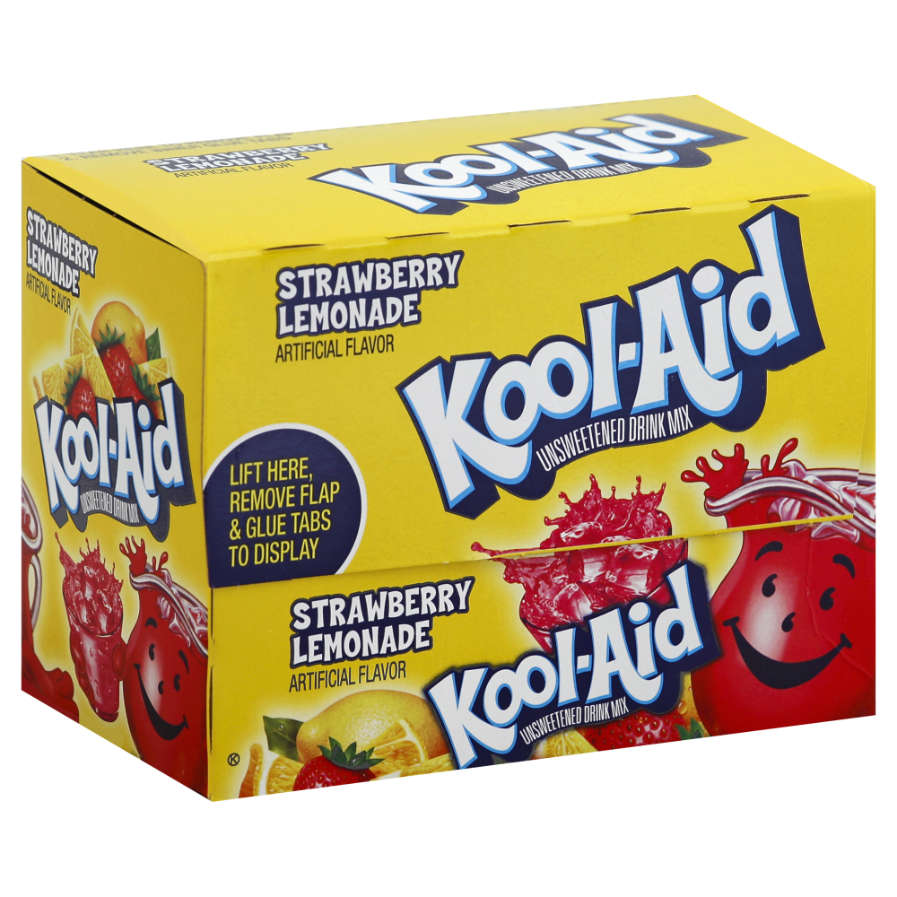 Kraft Kool Aid Twists Strawberry Lemonade Mix Case | FoodServiceDirect