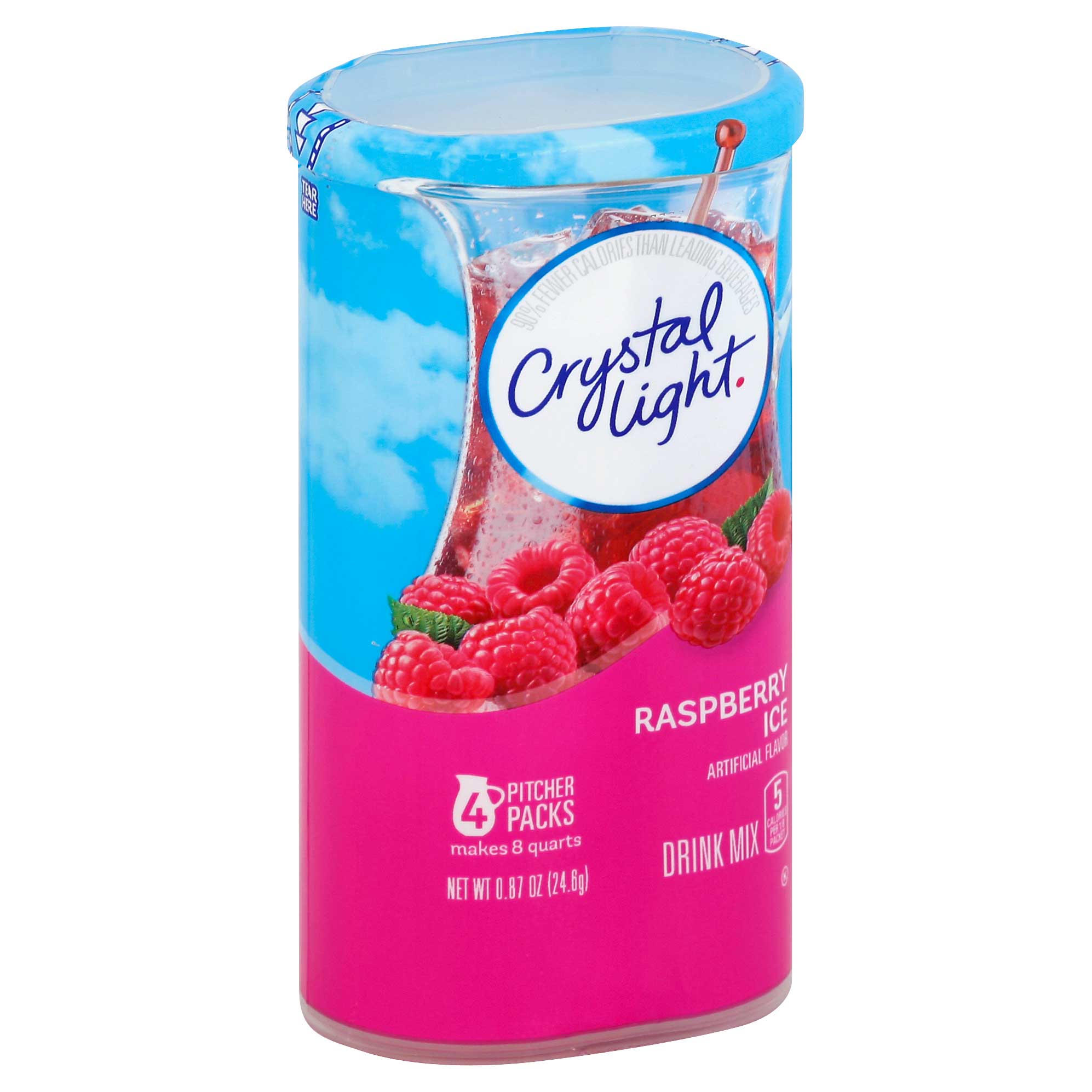 Kraft Crystal Light Raspberry Ice Drink Mix Case | FoodServiceDirect