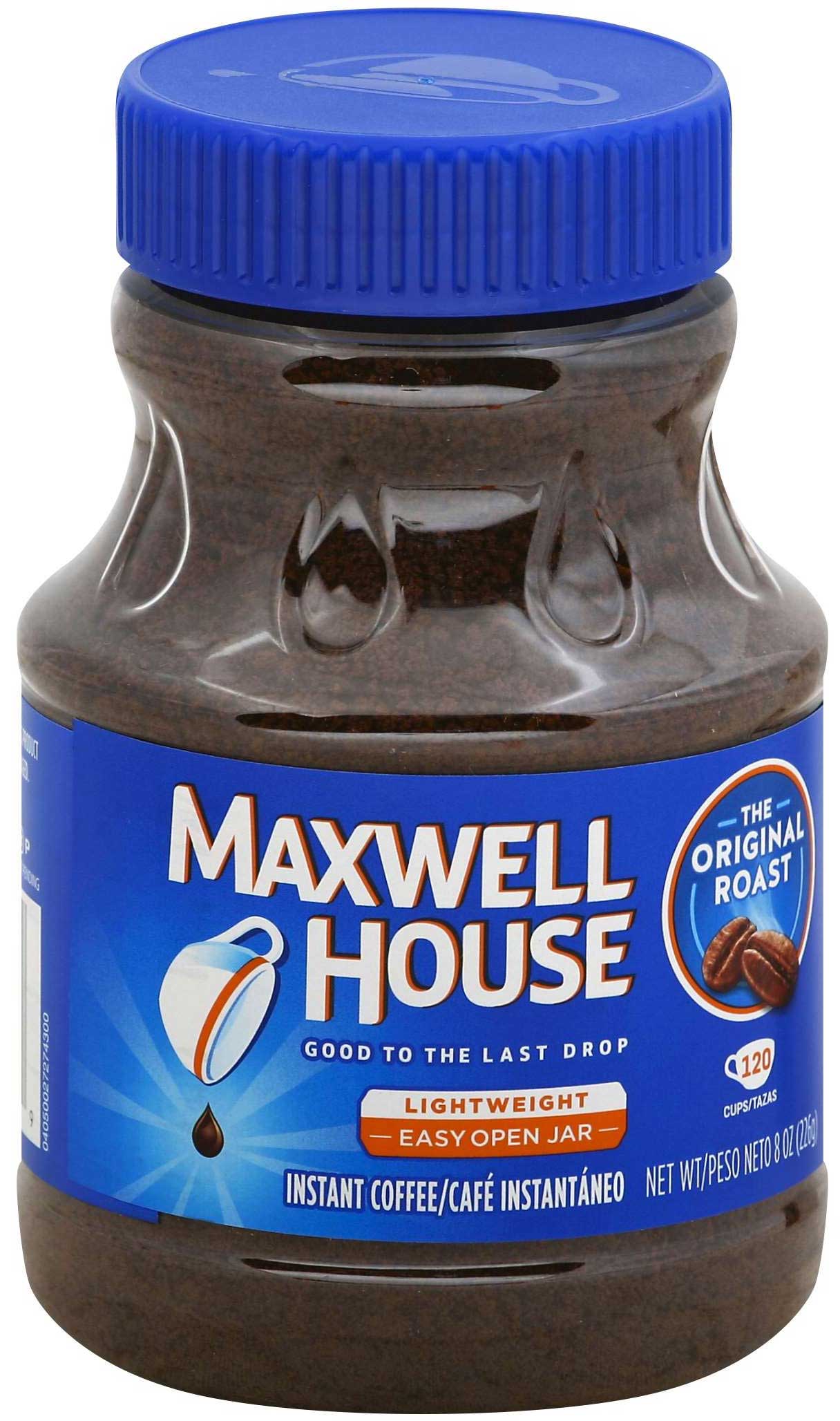 Maxwell House Instant Coffee Shipper 8 Ounce 36 per case