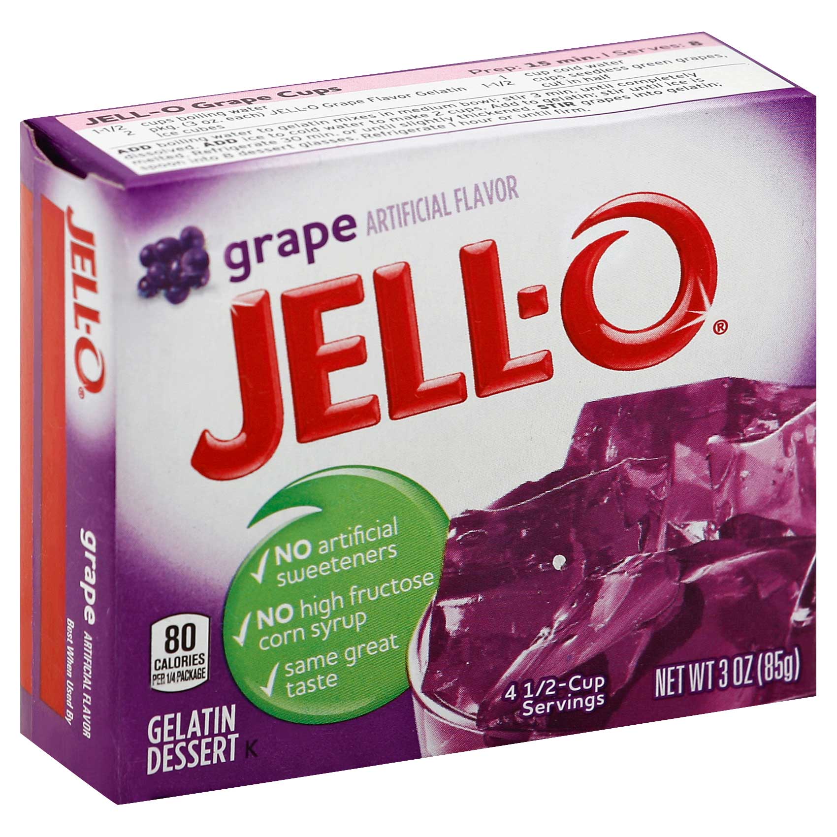 Jello Grape Gelatin, 3 Ounce -- 24 Case | FoodServiceDirect.com ...