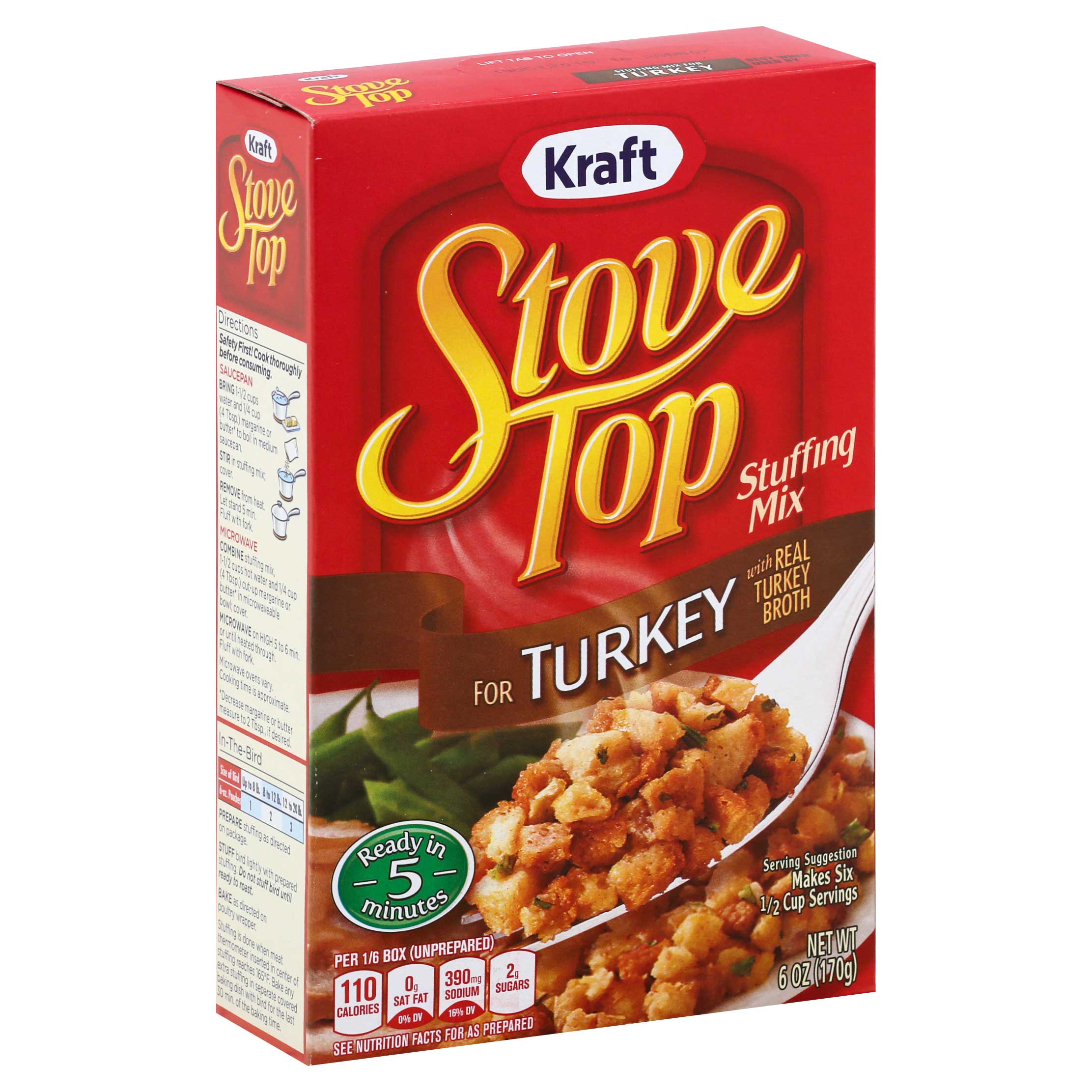 Stove Top Turkey Stuffing, 6 Ounce -- 12 Case
