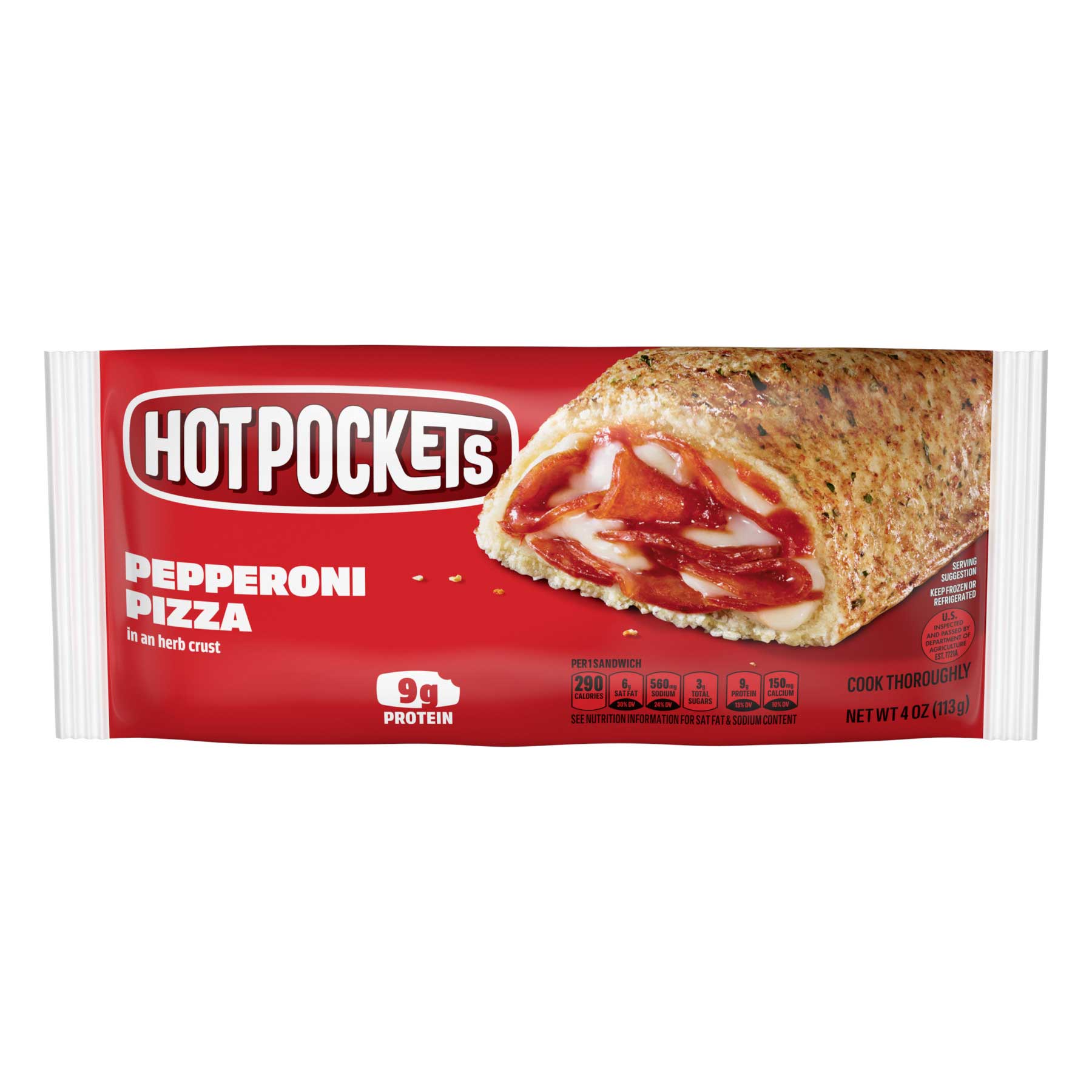 Hot Pockets Pepperoni Pizza, 4 Ounce -- 30 per case | FoodServiceDirect ...