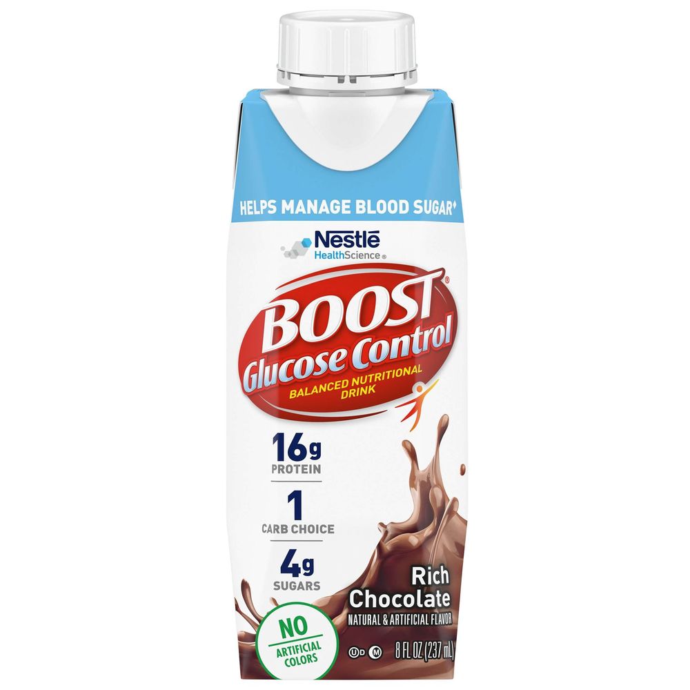 Nestle Boost Adult Chocolate Nutritional Drink, 8 Fluid Ounce -- 24 per ...
