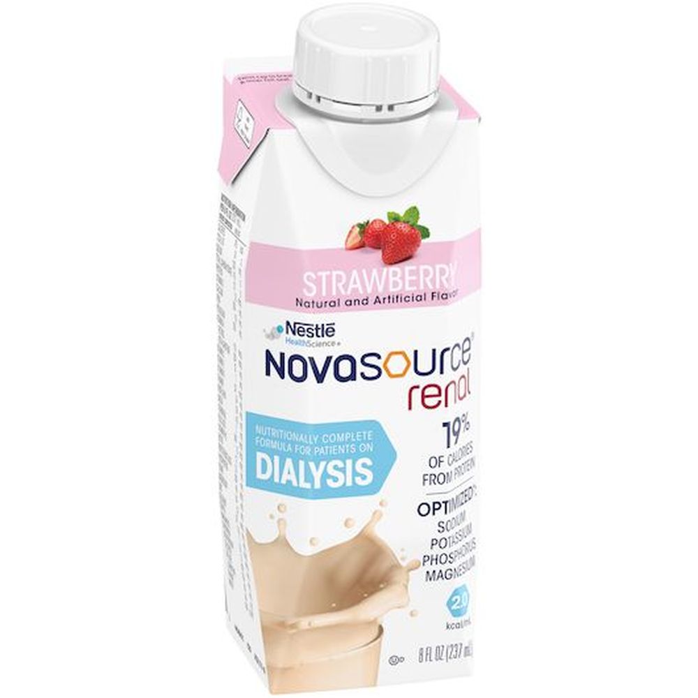 Novasource Renal Strawberry Formula, 8.01 Fluid Ounce -- 24 per case