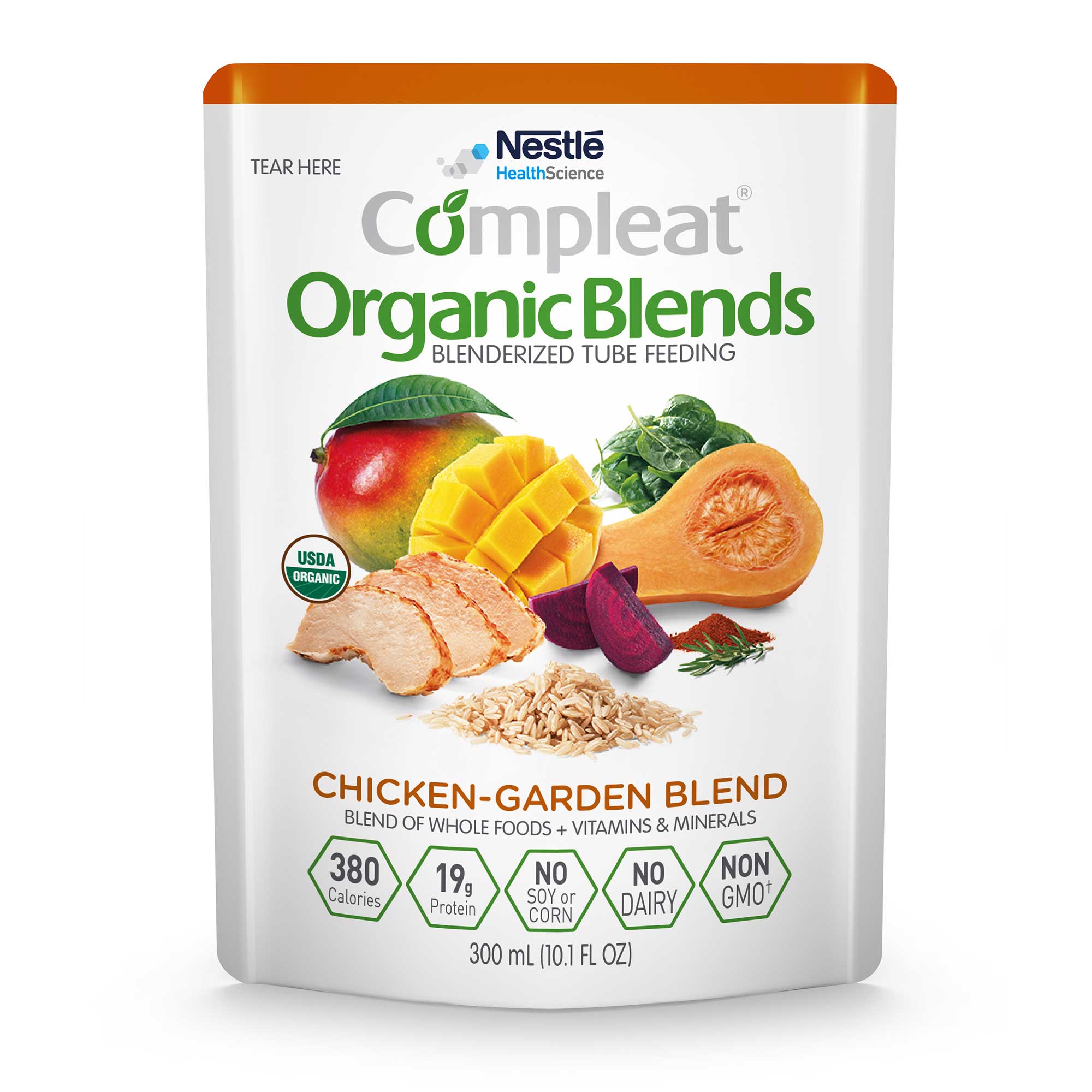 Compleat Organic Blends Chicken Garden Blend Case | FoodServiceDirect