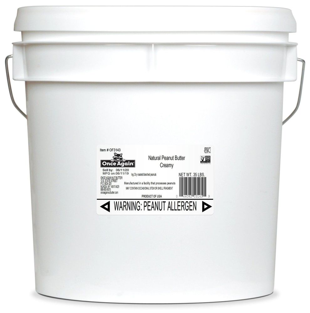 Once Again Nut Butter Natural Smooth and No Salt Peanut Butter, 35 ...