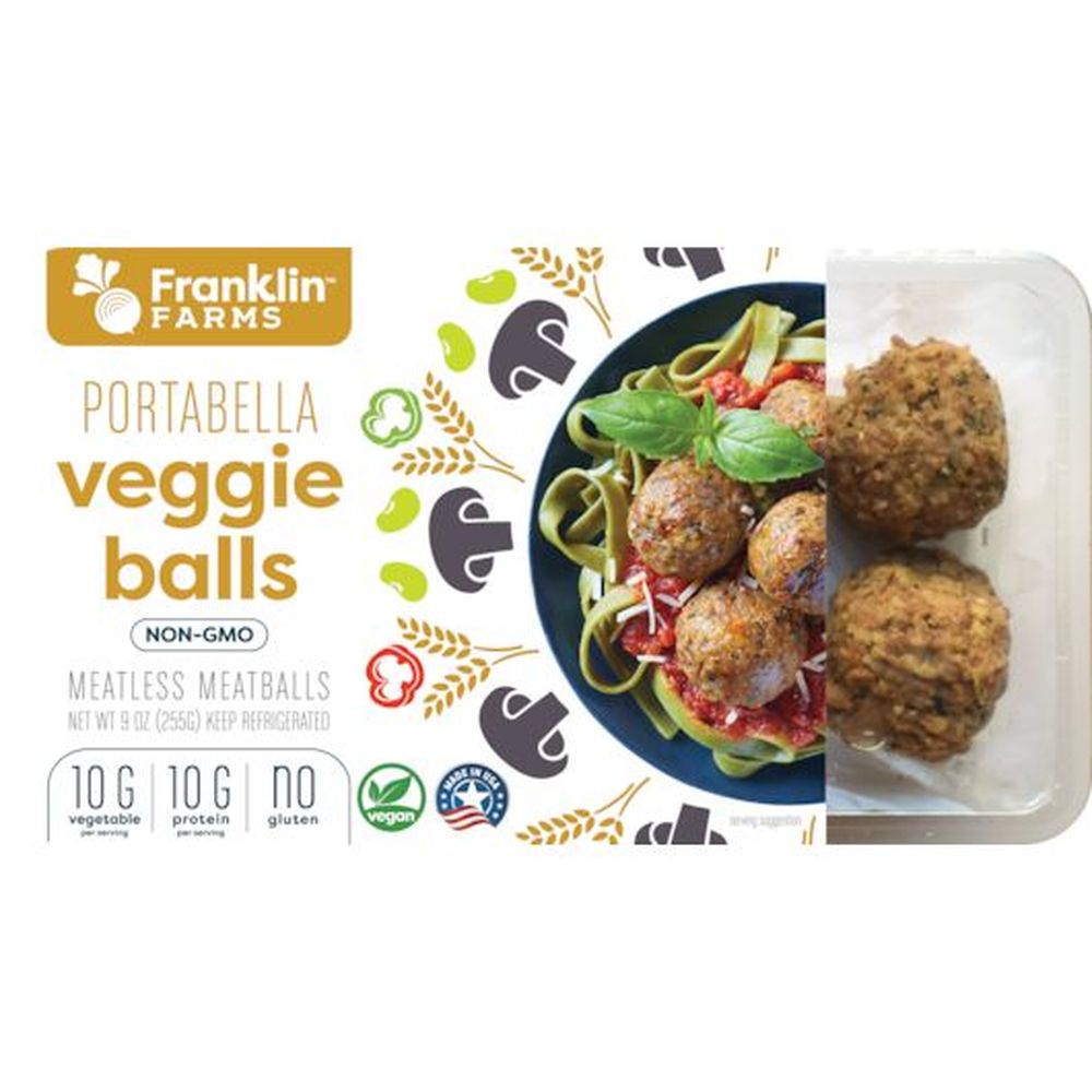 Franklin Farms Portabella Veggie Balls Case | FoodServiceDirect