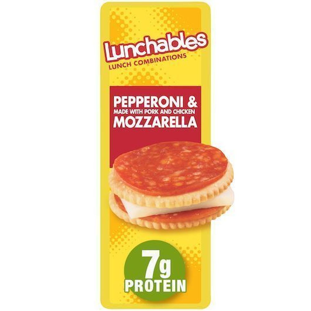 Lunchables Pepperoni and Mozzarella Cheese with Crackers Snack Kit ...