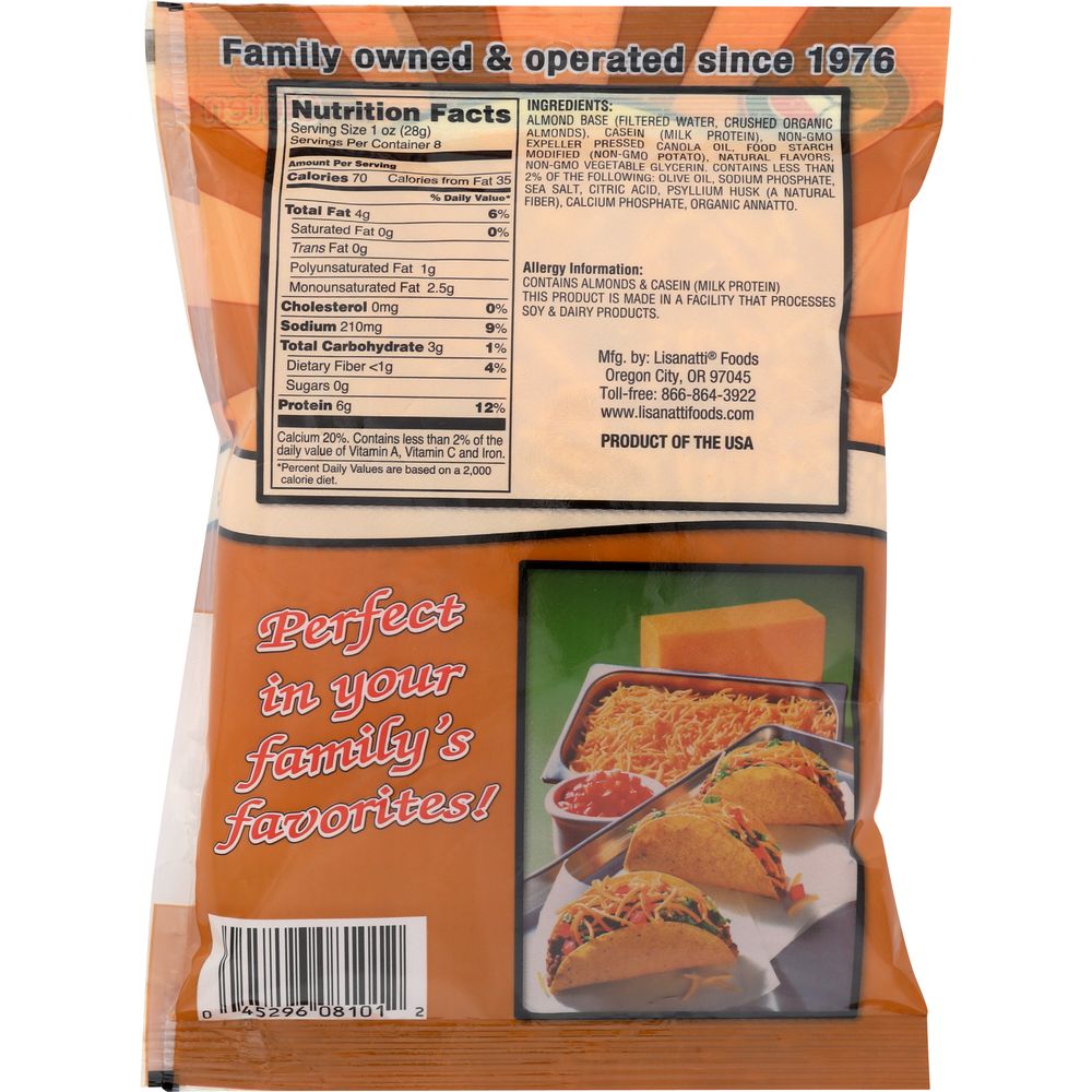 Lisanatti Original Almond Cheddar Cheese Case | FoodServiceDirect