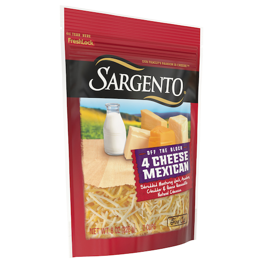 Sargento Off The Block 4 Mexican Cheese Blend Case | FoodServiceDirect