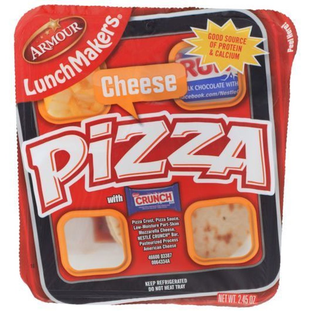 Armour Lunchmaker Cheese Pizza, 2.45 Ounce -- 18 per case