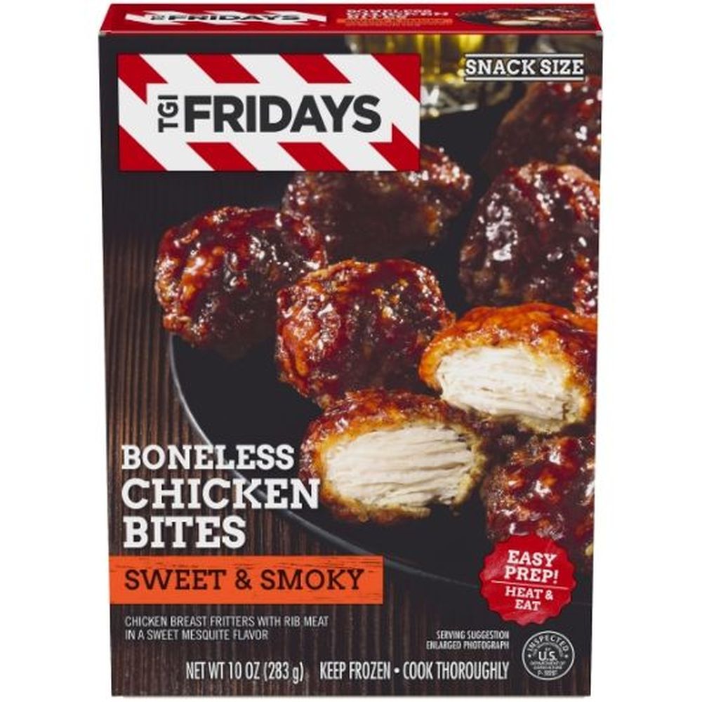 TGI Fridays Sweet and Smokey Boneless Chicken Bites, 10 Ounce -- 8 per case