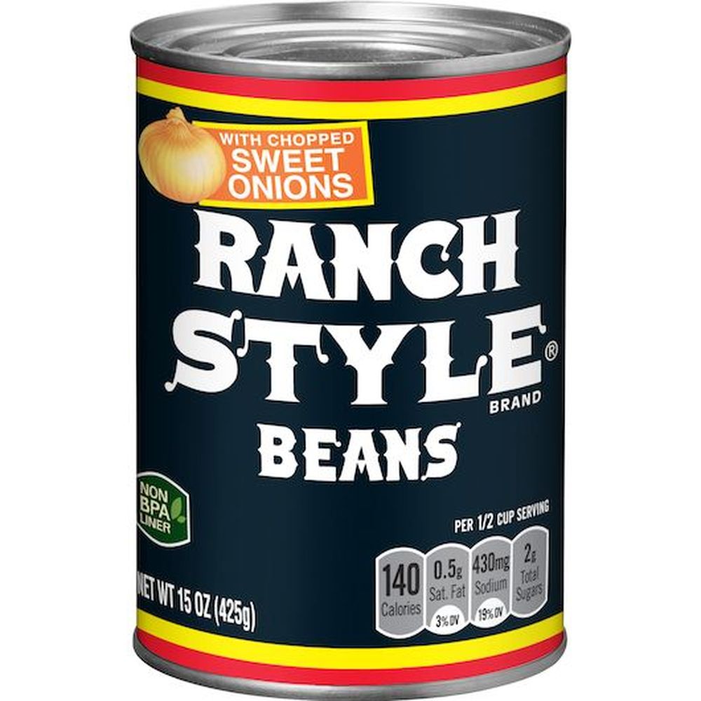 Ranch Style Black Label Beans with Chopped Sweet Onions, 15 Ounce -- 12 ...