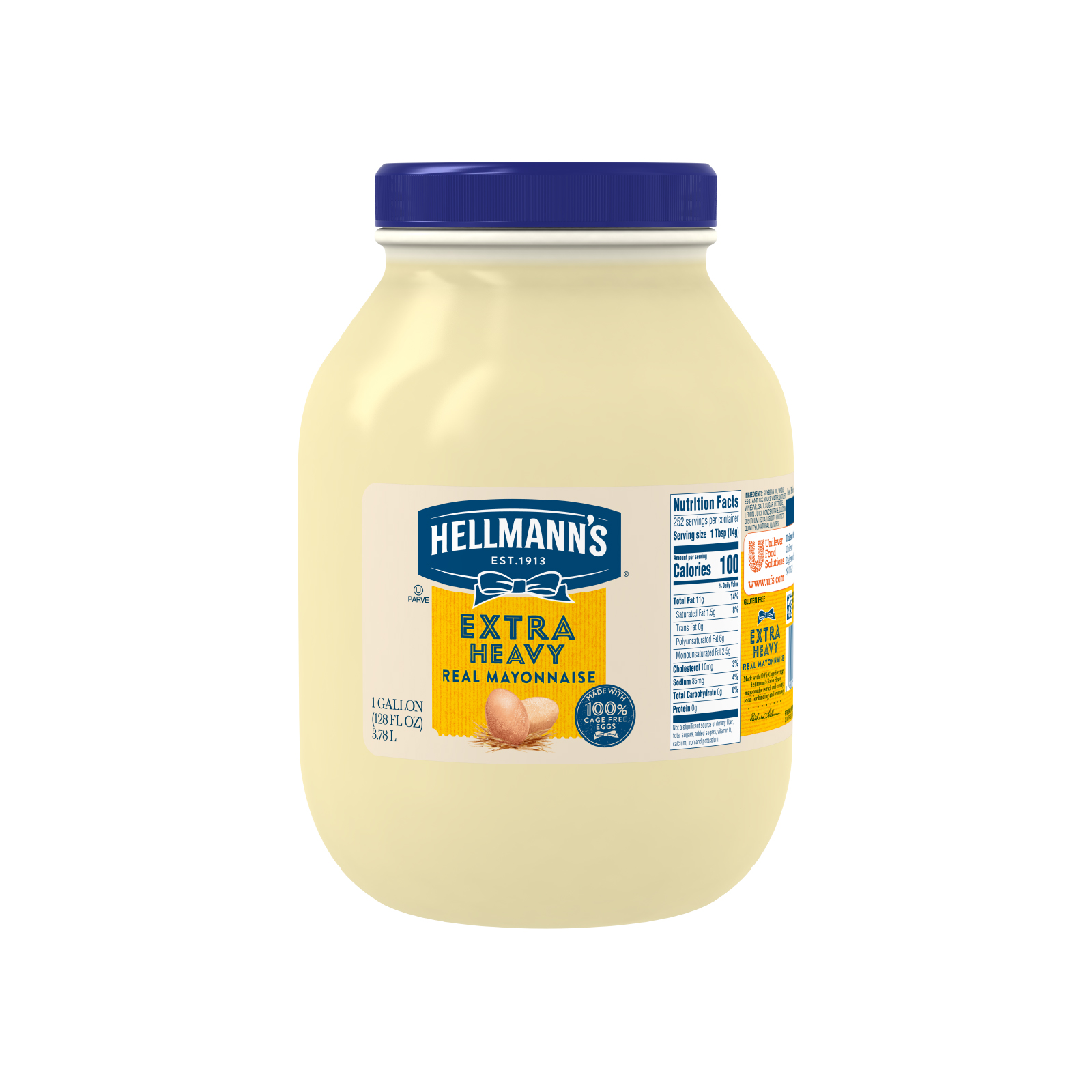 Single Hellmann`s Extra Heavy Mayonnaise Jar | FoodServiceDirect
