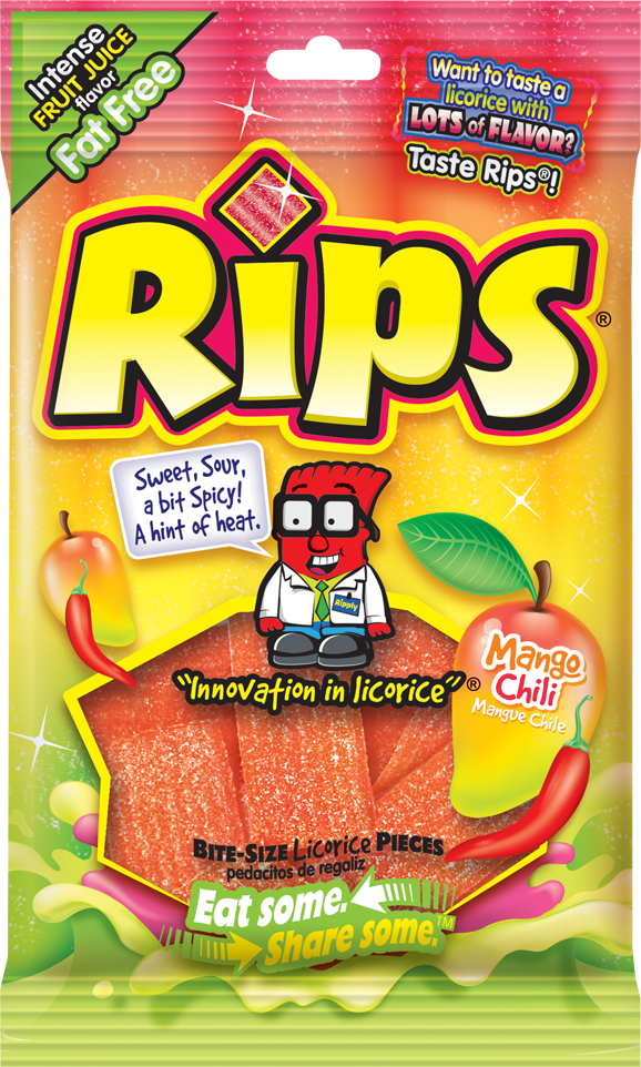 Rips Mango Chili Candy, 4 Ounce -- 12 per case. | FoodServiceDirect.com ...