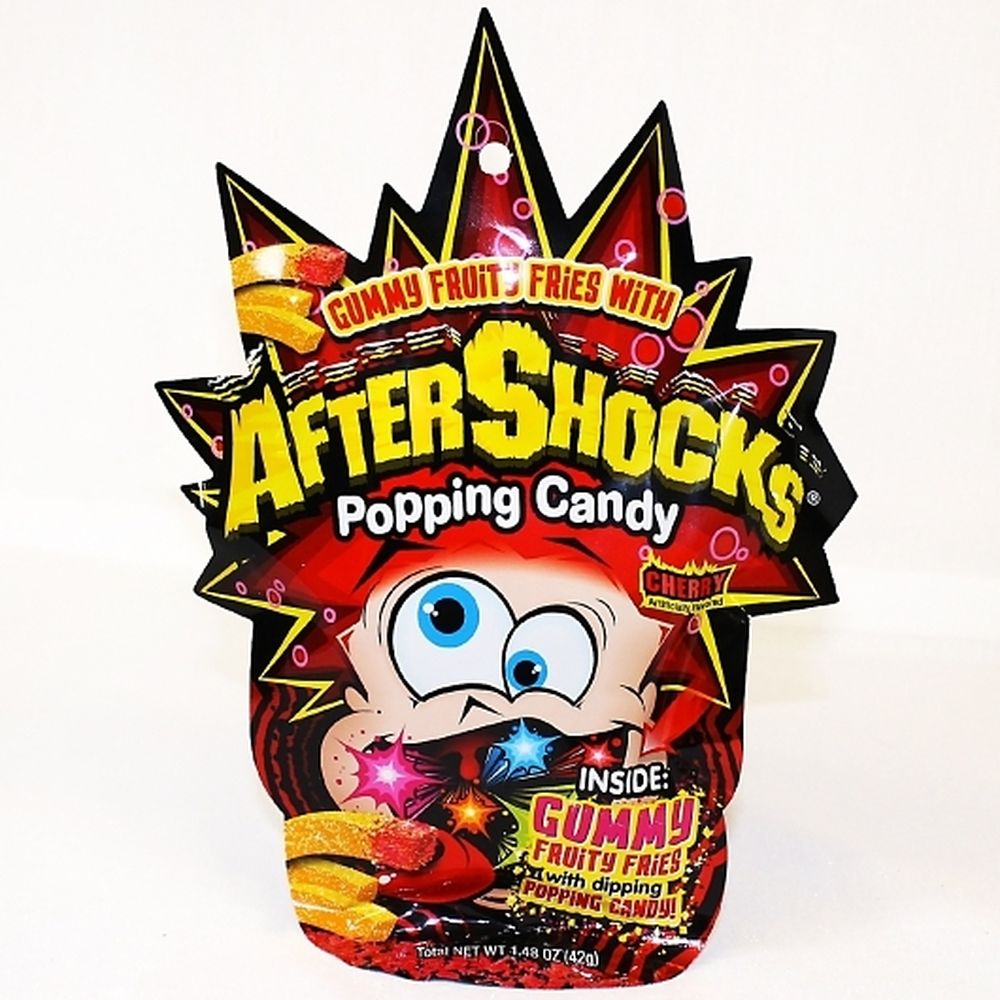Aftershocks Gummy Fruity Fries with Cherry Popping Candy Dip, 1.48 ...