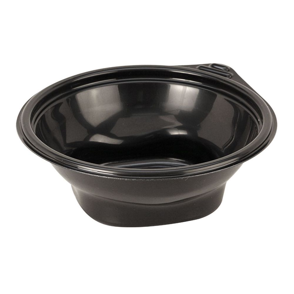 Fabri-Kal SideKicks Polypropylene Black Round Microwavable Container, 6 ...