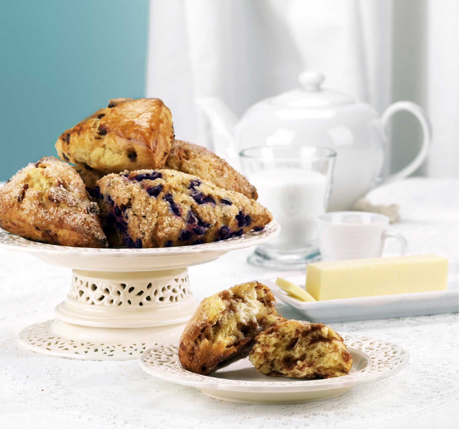 Davids Cookies Assorted Scones Cookie Dough, 4 Ounce -- 80 per case.