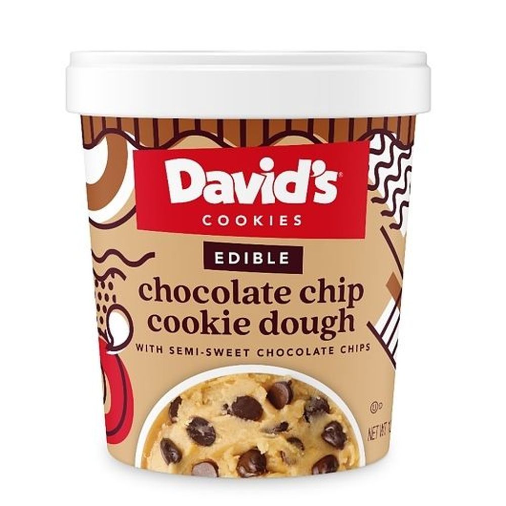 Davids Chocolate Chip Edible Cookie Dough, 12 count