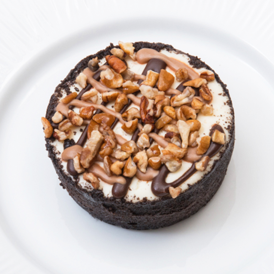 Davids Cookies Chocolate Turtle Mini Cheesecake, 4 Ounce -- 24 per case.