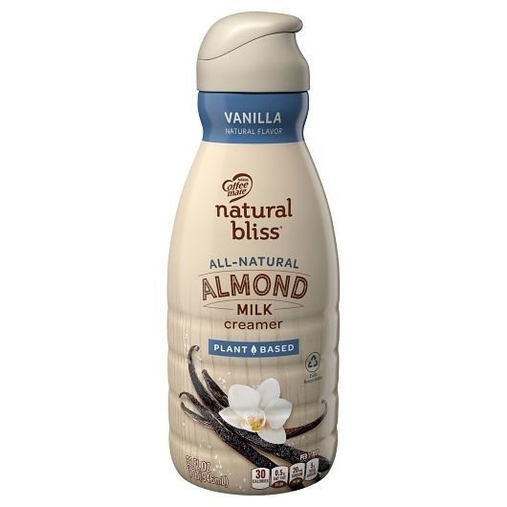 Coffee Mate Natural Bliss Almond Milk Vanilla Creamer, 32 Fluid Ounce ...