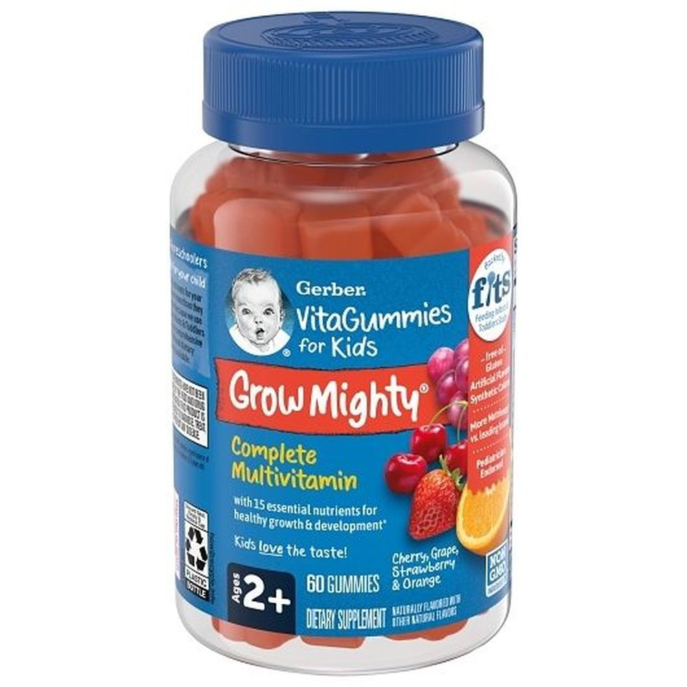 Gerber Grow Mighty Complete Multivitamin Gummies, 5.291 Ounce -- 12 per ...