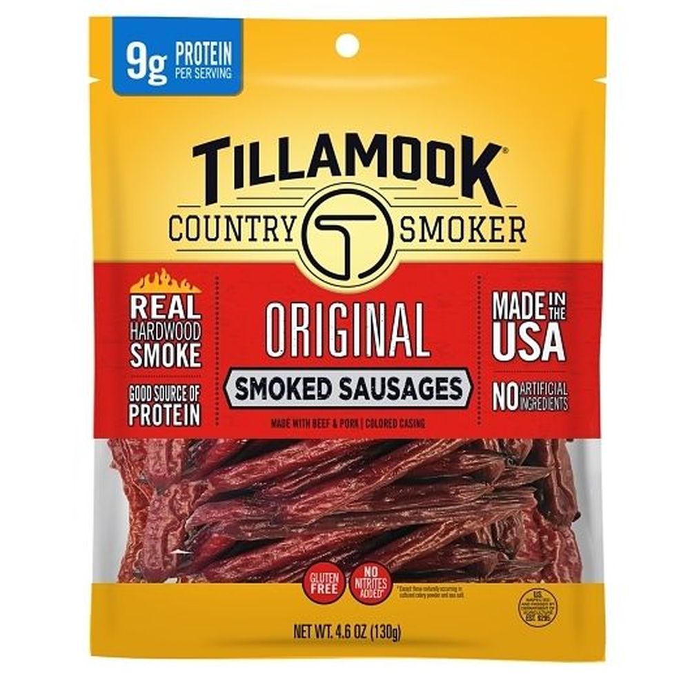Tillamook Country Smoker Original Smoked Sausage Stick, 4.6 Ounce -- 12 ...