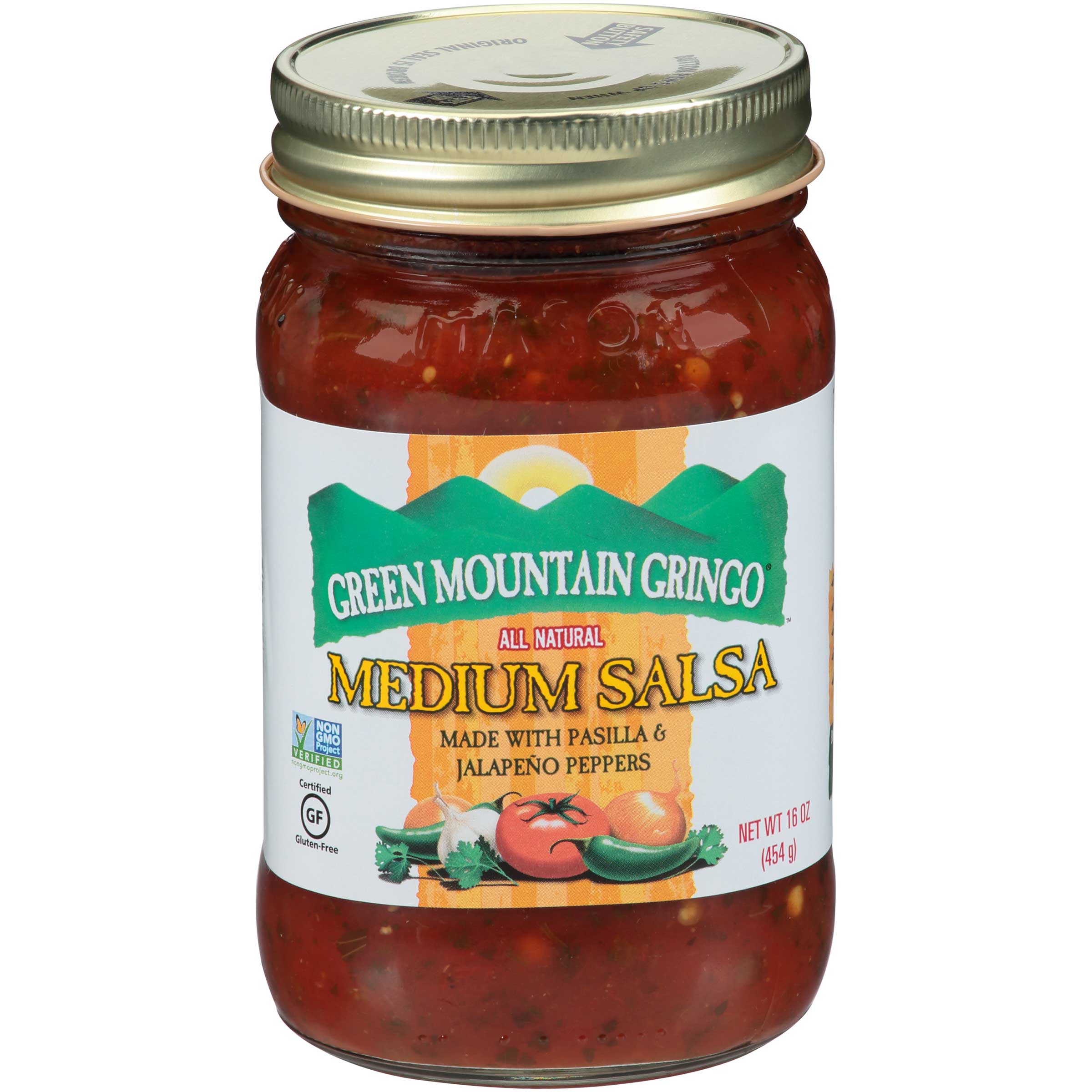 Green Mountain Gringo Salsa Medium, 16 Ounce -- 12 per case ...