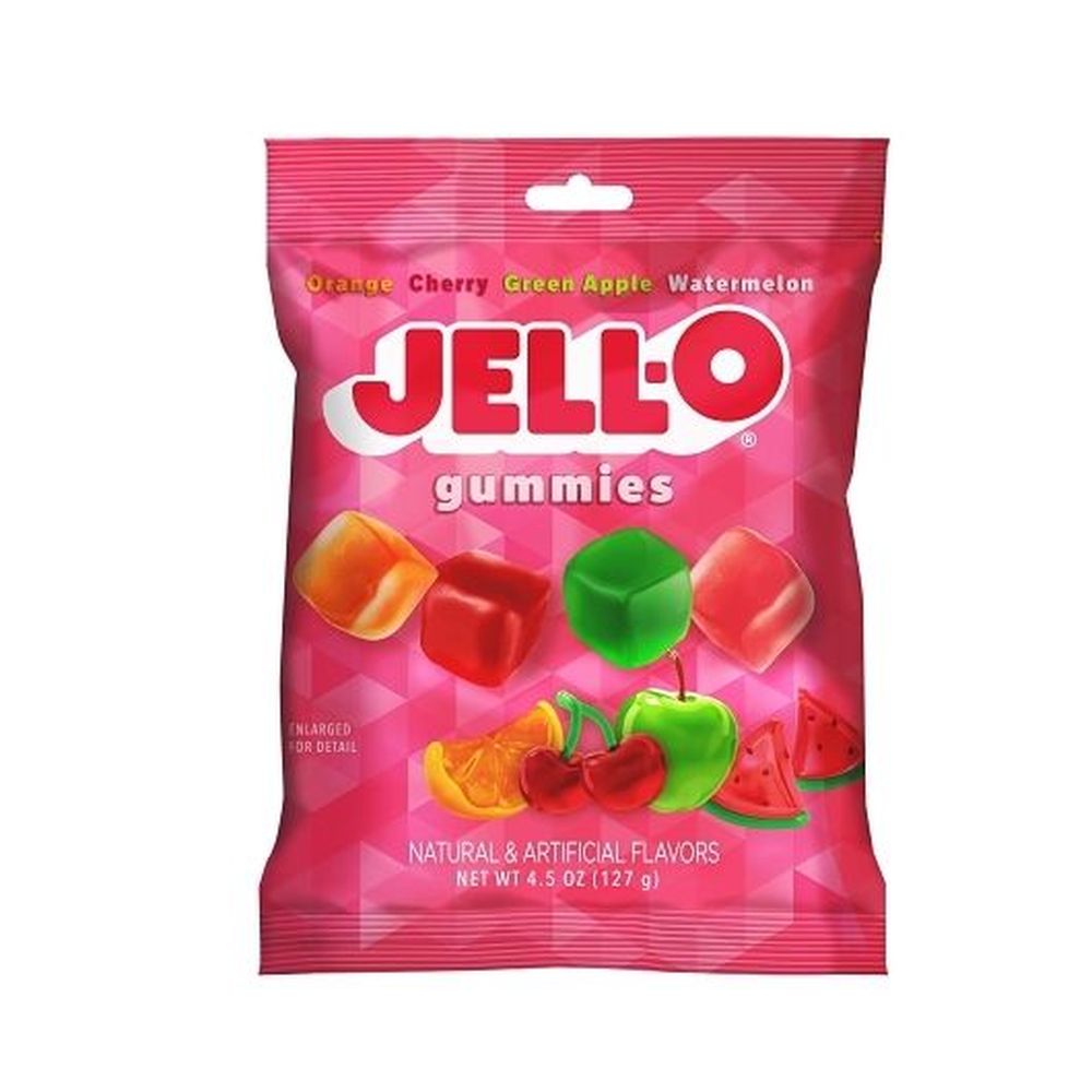 Jell-O Gummie Cubes, 4.5 Ounce -- 12 per case