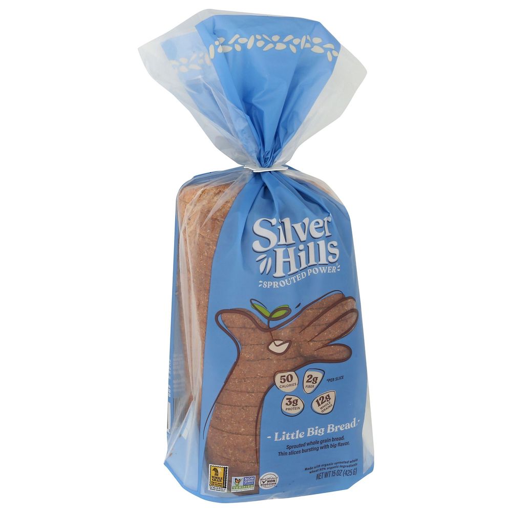 Silver Hills Little Big Bread Sprouted Power Wheat Bread, 15 Ounce -- 8 ...