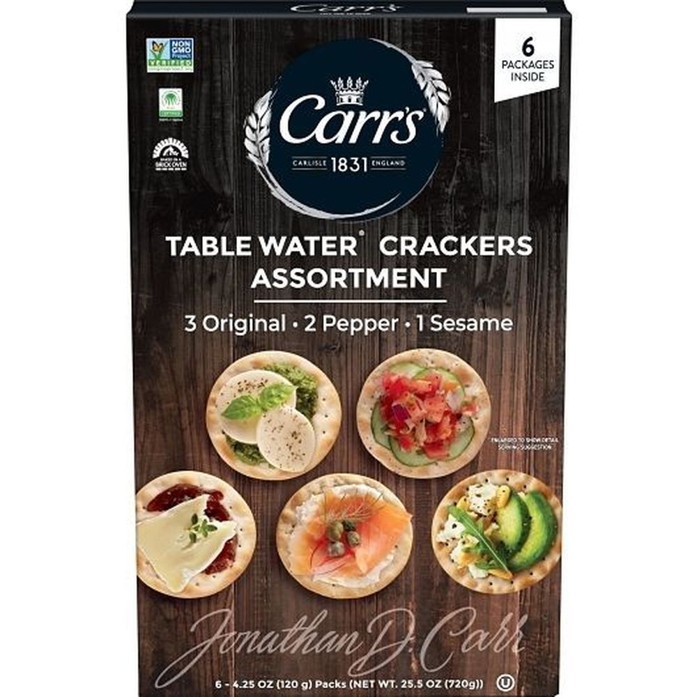 Carrs Assortment Table Water Crackers | FoodServiceDirect