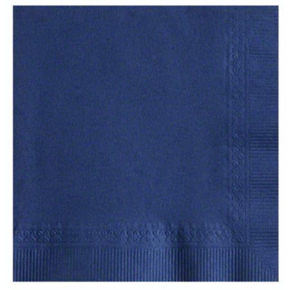 Lapaco Navy Blue 1/4 Fold 2 Ply Beverage Napkin, 9-3/4 x 9-3/4 inch ...