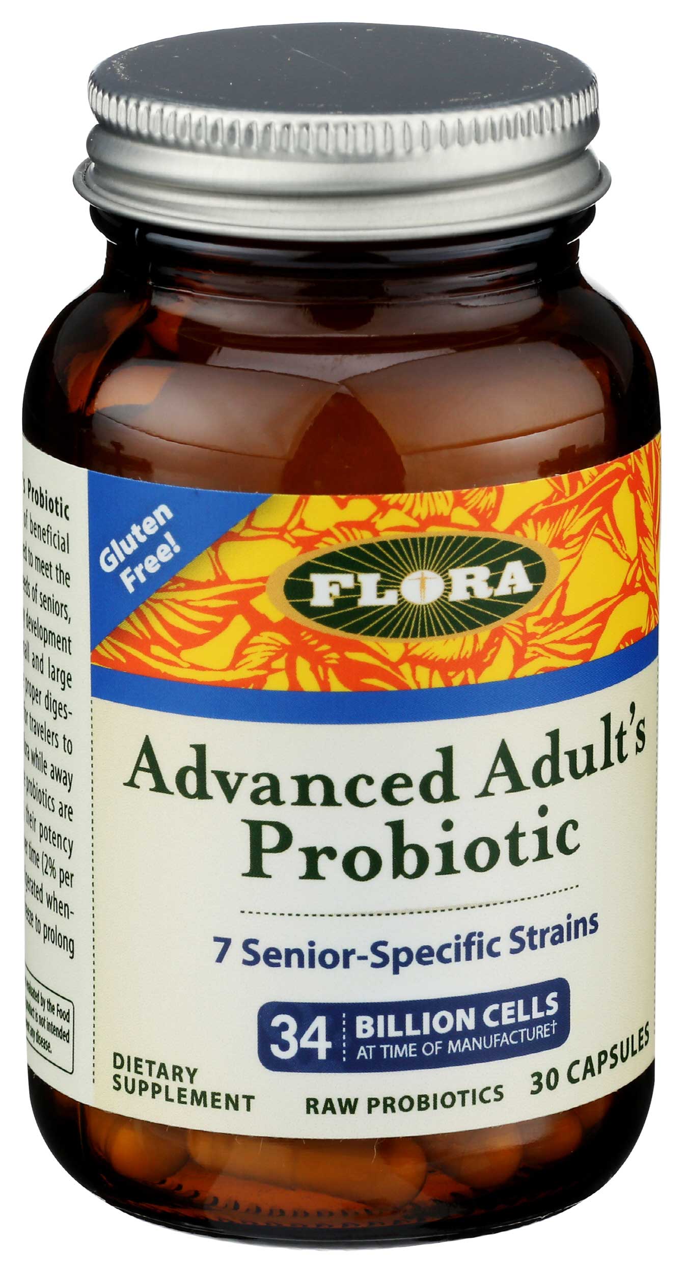 Flora Advanced Adults Probiotic Capsules, 30 count