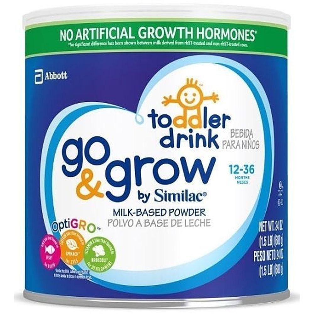 Similac Go and Grow Milk Based Powder Toddler Formula, 1.5 Pound Can -- 4 per case