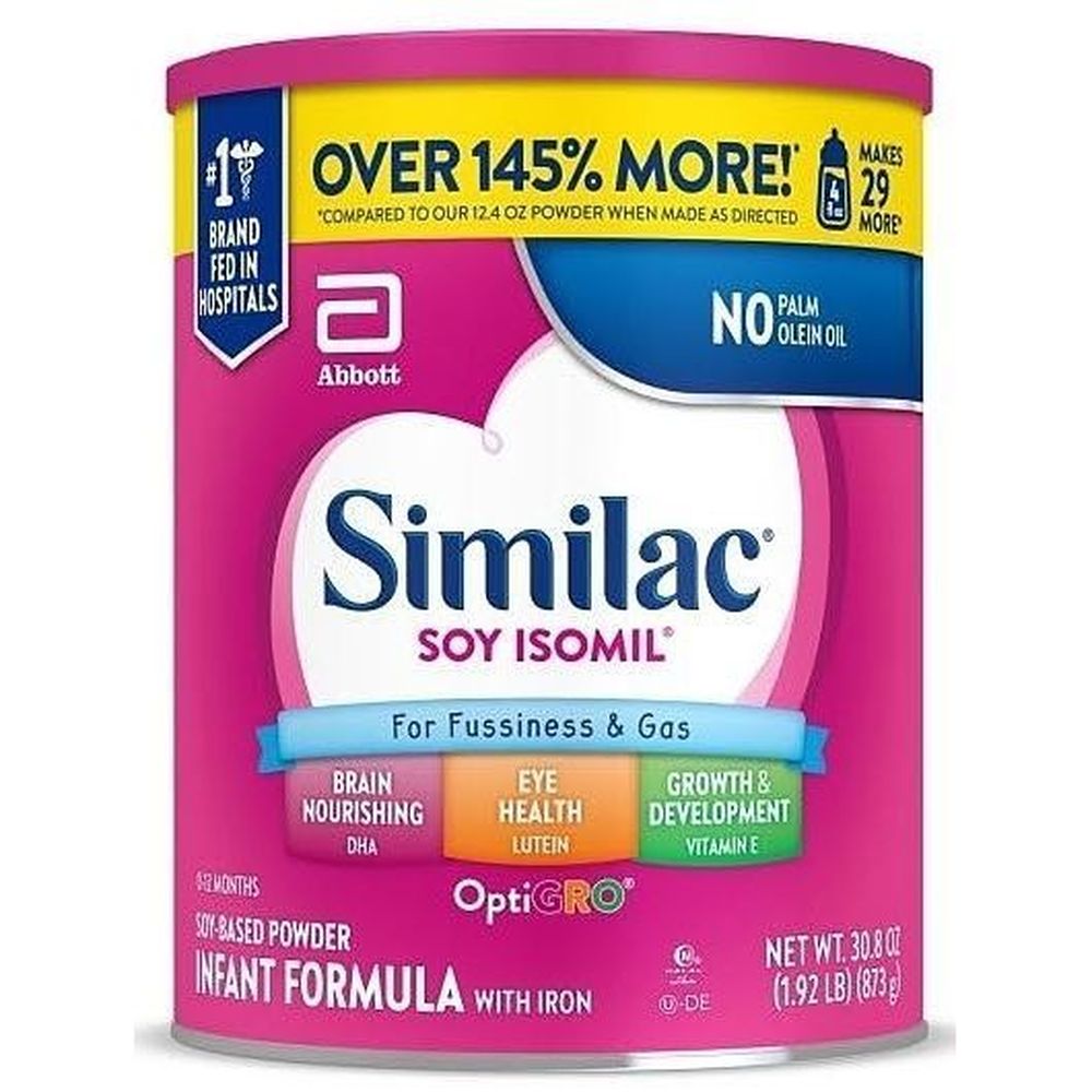 Similac Isomil For Fussiness and Gas Soy Based Powder Infant Formula ...